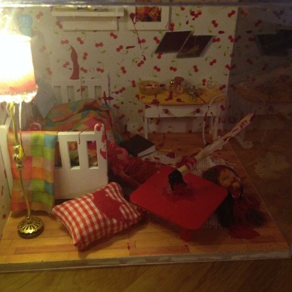 R Ritz | Art | Custom Murder Room Horror Diorama Mini Crime Scene ...